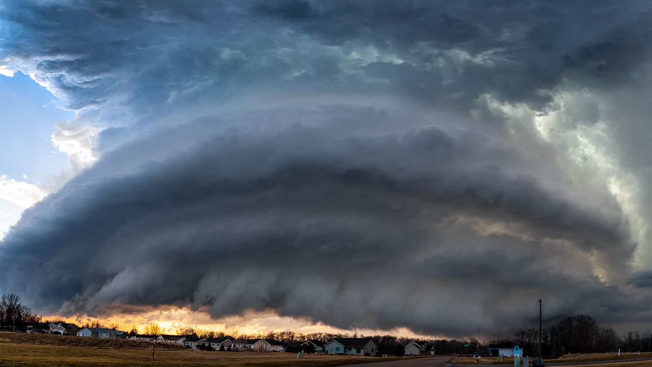 Underneath a monster supercell by Mark De Bruin